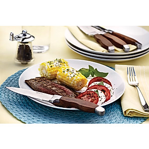Outset QJ91 Jackson Steakhouse Knife Set, 0.75 x 1 x 10.25 inches, Brown
