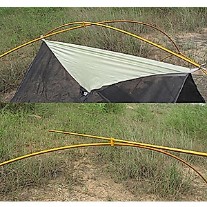 Tachiuwa Outdoor Aluminium Tent Pole Crossover Clamp Buckle Mount Clip