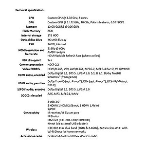 Microsoft Xbox One X 1TB Project Scorpio Limited Edition Black Console (1787) (Renewed)