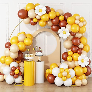 Fikowo Metal Balloon Arch, Round Arch Backdrop Stand 8 FT(2.5M) Large Golden Circle Arch Frame with Base for Birthday, Wedding, Party, and Baby Shower Photo Background Decorations (Gold)