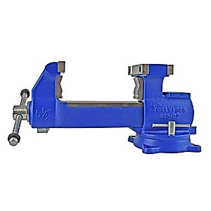 Yost Vises 855-D2 Industrial Grade Reversible Vise, 5.5", Blue