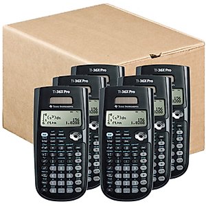 Texas Instruments Scientific Calculator-TI-36X Pro-16-Digit LCD / 6 Pack