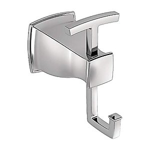 MOEN Hensley Double Robe Hook with Press and Mark in Chrome