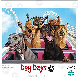 Buffalo Games - Lucia Heffernan - Fun at the Amusement Bark - 750 Piece Jigsaw Puzzle For Adults - High Quality Challenging Puzzle Perfect for Game Nights - Finished Size is 24.00 x 18.00