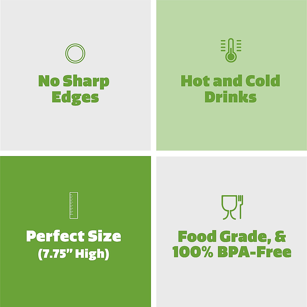 Comfy Package, [250 Count] Black Disposable Plastic Drinking Straws - 7.75" High