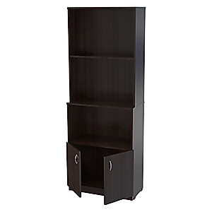 Inval Cabinet Bookcase, Espresso-Wengue