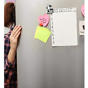 Aqua79 Cow Sparkling Refrigerator Magnet - Silver Sparkling Charm Rhinestones Crystals, Cute Sparkly Farm Animal Magnet for Kitchen Door Fridge, Cool Home and Office Novelty Decor - 1.5 Inches