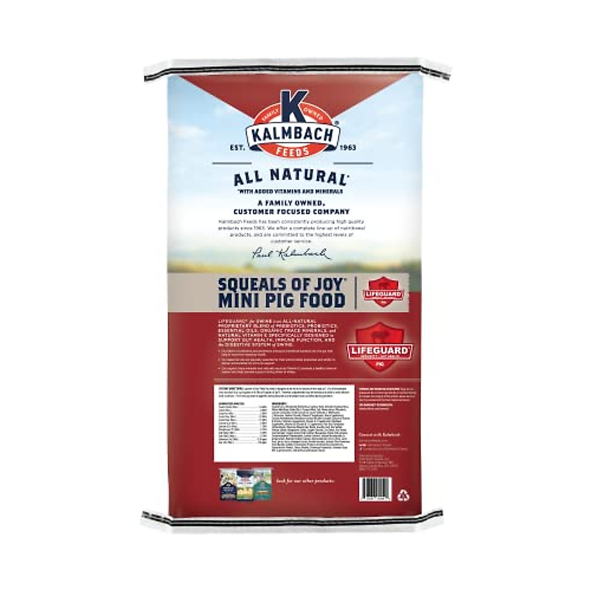 Kalmbach Feeds Squeals of Joy Mini Pig Food, 25 lb