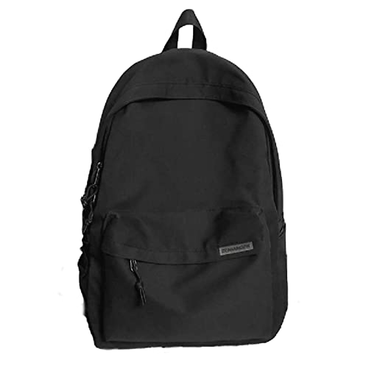 WEIIYONN Aesthetic Backpack for Women Kawaii Book bag Laptop Backpack Solid Casual Women's Daypack for Travel (Black)