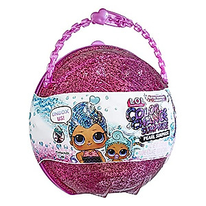 L.O.L. Surprise! Glitter Color Change Pearl (Purple) with 6 Surprises- Exclusive Collectible Doll & Lil Sister in Interactive Playset, Holiday Toy, Great Gift for Kids Ages 4 5 6+ Years Old
