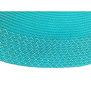 Better Trends Indoor Outdoor Braid Collection is Durable and Stain Resistant Reversible All Weather Utility Rug 100% Polypropylene in Vibrant Colors, 72" Square, Blue