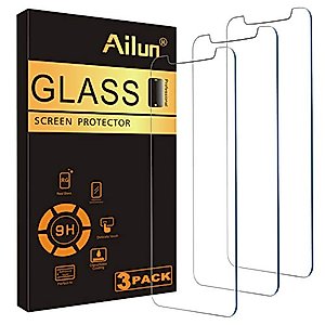 Ailun Screen Protector for iPhone 11 Pro Max/iPhone Xs Max 3 Pack 6.5 Inch 2019/2018 Release Case Friendly Tempered Glass