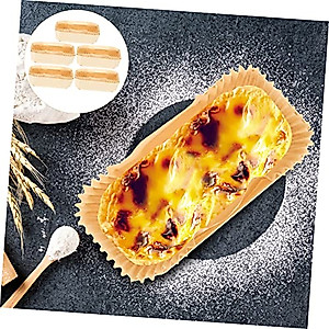 NOGRAX 3 sets Pan Bakery Supply Wooden Cake of Loaf Baking Toast Practical Kitchen Paper DIY Liner Tray Heat-resistant Household Mold Molds Rectangular Multi-use Home Food Wrapping Bread Pan