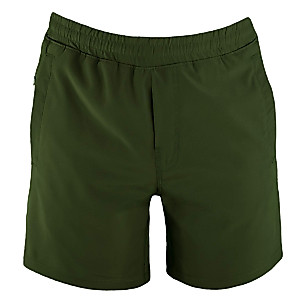 Meripex Apparel 8" Men's Freeballer Athetic Gym Performance Sport Shorts – Perfect for Running, Weightlifting, and Yoga (Medium, Olive Green)