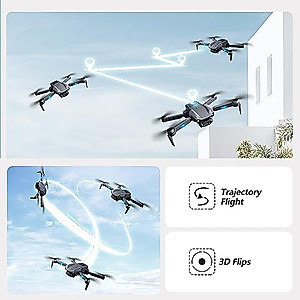 4DRC F12 GPS Drone with camera for Adults 4K 5G wifi FPV Live Video HD Camera,RC Quadcopter for Kids beginners with Brushless Motor, Return Home, GPS Follow Me, Carrying Case,2 Battery