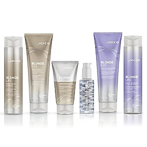 Joico Blonde Life Brilliant Glow Brightening Oil | For Blonde Hair | Tame Frizz | Boost Shine & Brilliance | Add Softness & Smoothness | With Monoi & Tamanu Oil | 3.4 Fl Oz