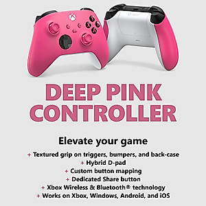 Xbox Core Wireless Controller – Deep Pink (Renewed Premium)