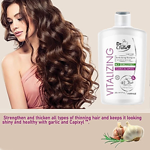 FARMASI Vitalizing Garlic Shampoo, 500 ml - Natural Treatment, Prevents Hair Loss, Stimulates Growth, Relieves Itchy Scalp with Capixyl