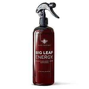 Big Leaf Energy : RTU Wellness Spray for Indoor Plants : Organic Neem Oil + Essential Oils (16OZ, Plastic Bottle)