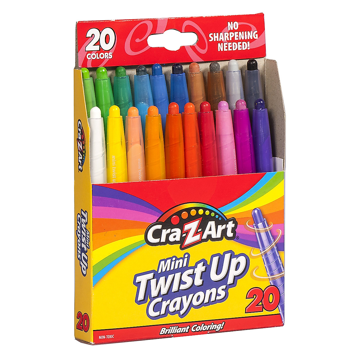 Cra-Z-Art Mini Twist Up Crayons, 20 Count (10253)