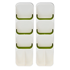 Mind Reader Utensil Storage, Set of 2, White