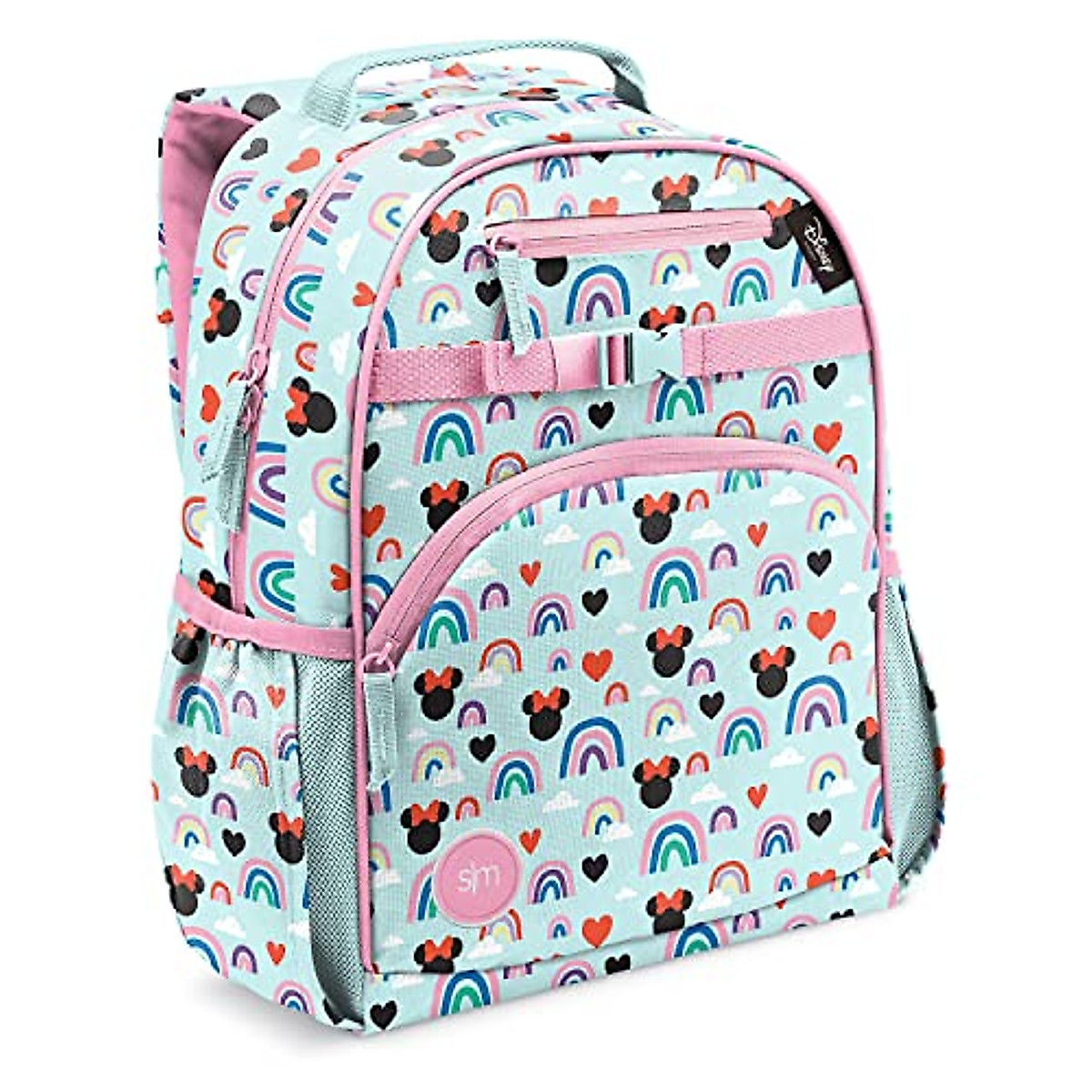 Simple Modern Disney Toddler Backpack for School Girls | Kindergarten Elementary Kids Backpack | Fletcher Collection | Kids - Medium (15" tall) | Minnie Mouse Rainbow