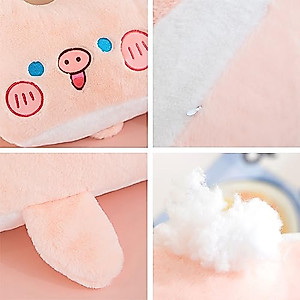 Oeonuas Soft Shark Cat Plush Pillow,Long Stuffed Animal Shark Cat Plushies Lovely Doll Gifts for Boys Girls (100cm,Pink)