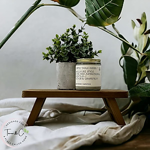 Teeovo&Co Wood Riser - Decorative Farmhouse Tray Riser, Wooden Pedestal Mini Display Stool for Centerpiece, Tabletop Plant Stand on Kitchen/Bathroom Countertop or Coffee Bar/Dining Room Table