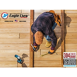 #10 x 3 Inch Stainless Steel Deck Screws 1750 Pieces | T25 Star Torx Drive Flat Head | 304 Grade Stainless Steel Wood Screws High Corrosion Resistance by Allen's Trading Co. Eagle Claw Fasteners