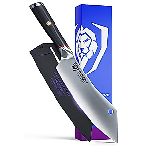 Dalstrong Hybrid Cleaver & Chef Knife - 8 inch - Phantom Series - 'The Crixus' - Japanese High-Carbon AUS8 Steel Kitchen Knife - Pakkawood Handle - Cooking Knife - Sheath Included