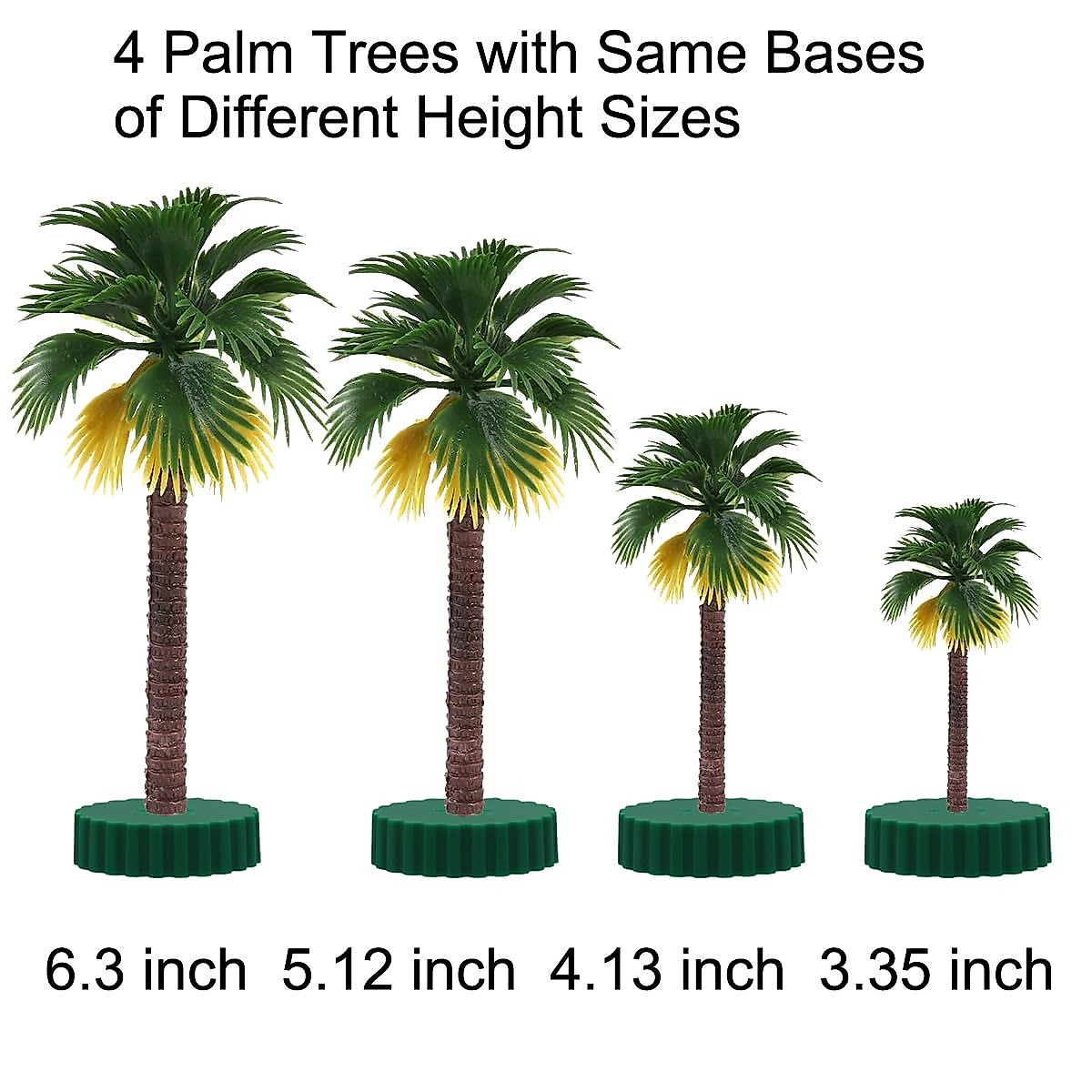 AnyBack Model Trees, Miniature Trees, Rainforest Trees, Diorama Models Trees, Architecture Trees, Model Landscape Railroad Railways Train Scenery Scale Trees with No Stands 12 Set