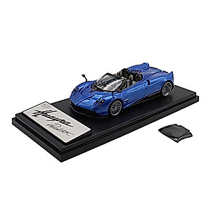 Pagani Huayra Roadster Blue Metallic with Carbon Accents 1/43 Diecast Model Car by LCD Models