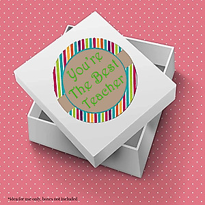 You are The Best Teacher Sticker,2 Inch Teacher Appreciation Thank You Sticker Labels for Envelope Seals & Gift Bags(500PCS/ROLL)
