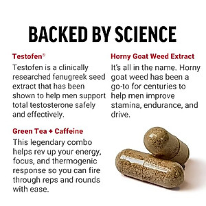 FORCE FACTOR Test X180 Ignite Testosterone Booster for Men, Testosterone Support Supplement to Help Burn Fat, Boost Vitality, and Increase Energy, 60 Capsules