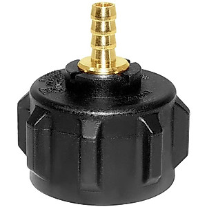 ANPTGHT 2pcs QCC1 Propane Adapter Gas Regulator Valve Fitting with Nut and 1/4" Hose Barb Propane Tank Connectors Adapters