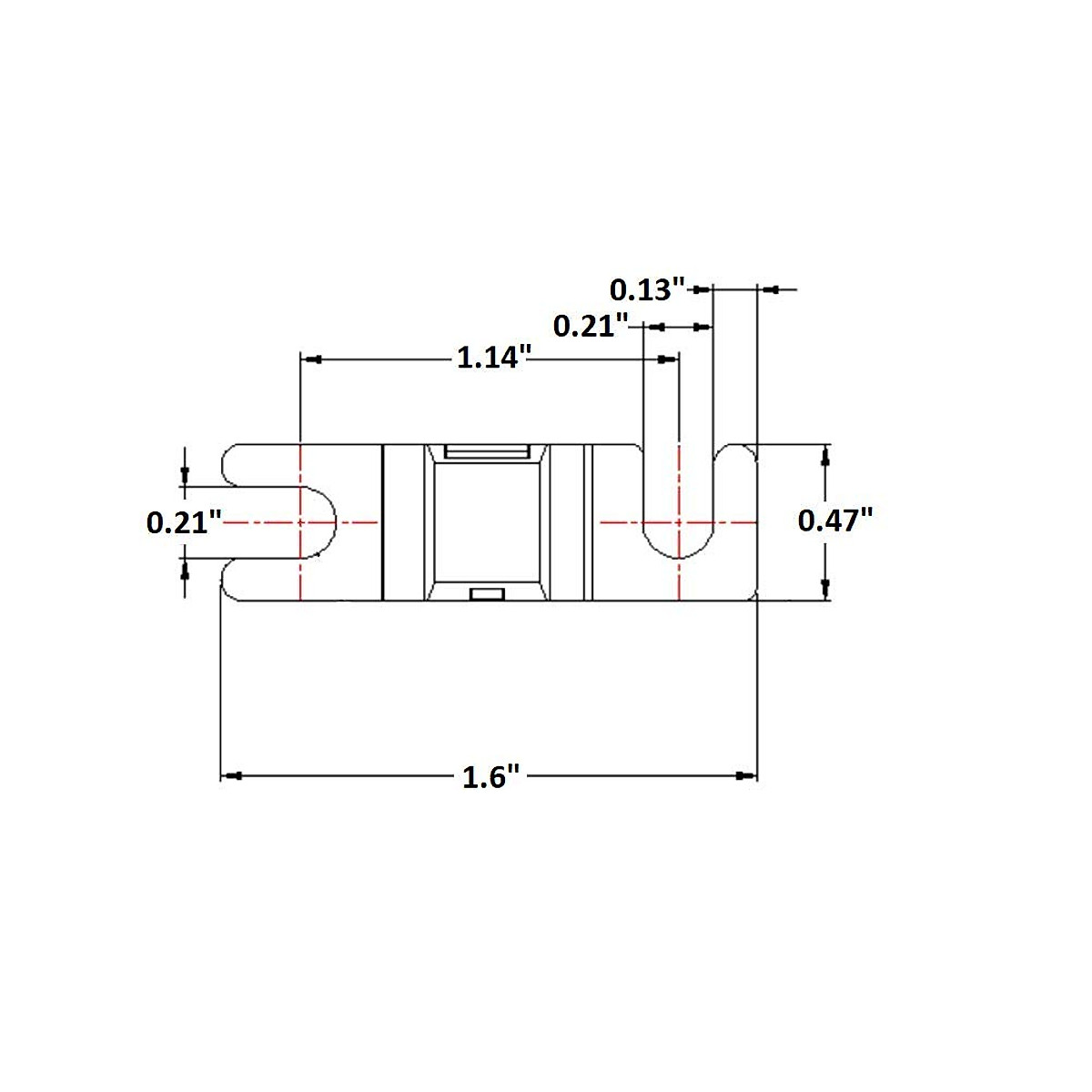 Mini ANL 60 Amp Fuse For Automotive Marine Audio Video System Electronics Fuse 3 Pack (60A)
