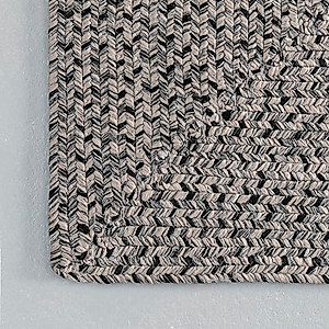 nuLOOM Jayda Braided Ombre Indoor/Outdoor Area Rug, 4x6, Charcoal