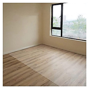 Clear PVC Desk Chair Mat Transparent Plastic Runner Rugs for Hardwood Floors/Carpet Protector,Clear Floor Protector Carpet for Hard Surface Floors, Non Slip Easy Clean Area Rug Pad,2mm Thick,60/80/100