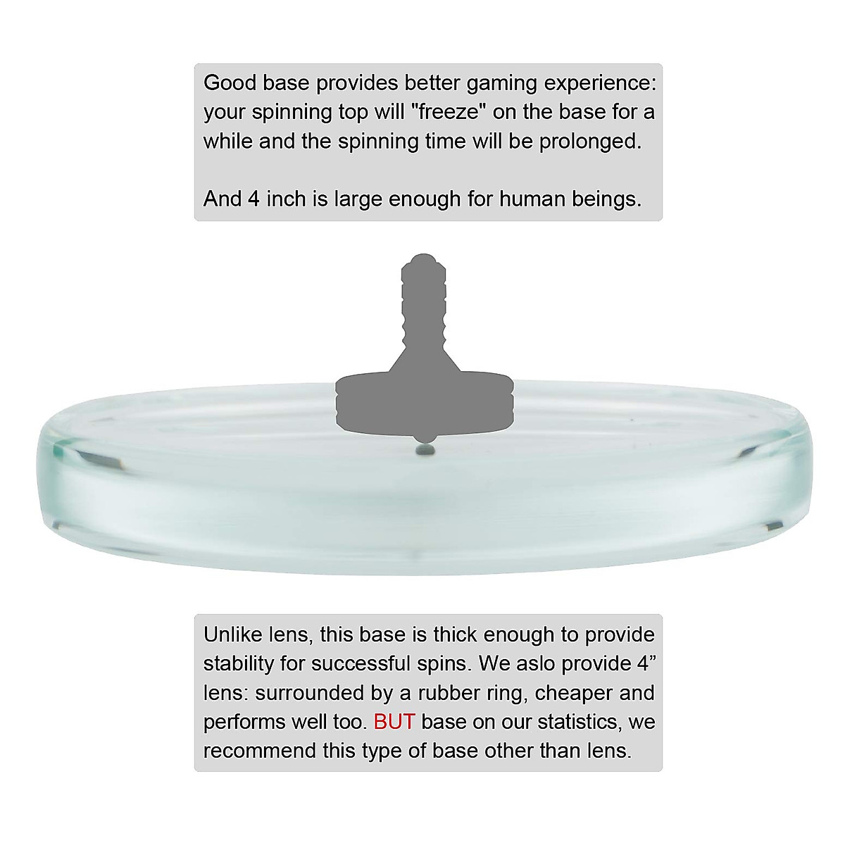 DjuiinoStar High Performance Spinning Top, Spins Forever (10 Minutes is Just A Piece of Cake for Skilled Adults), High End EDC Desktop Toy DST-808