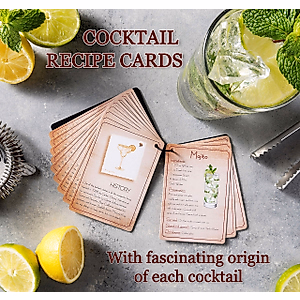 Mixology Bartender Kit with Stand - 18 Piece Bar Set Cocktail Shaker Set, Drink Mixer Set for Home Bar with All Bar Accessories - Bar Tool Set, Cocktail Kit, Mixology Set, Bar Kit