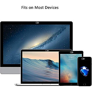 Webcam Cover Slide Compatible for Laptop, Desktop, PC, MacBook Pro, iMac, Mac Mini, iPad Pro Bundled with iPhone 13 Front Camera Cover Protect Privacy and Security But Not Affect Face Recognition