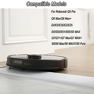 Frexusuent Mop Pad Replacement for Roborock Q5 Pro/Q5 Pro+/Q5/Q7/Q7 Max/S5/S5 MAX/S6/S6 MAXV/S6 Pure/E-Series Robot Vacuum Cleaner, Reusable Microfiber and Disposable Mop Pad