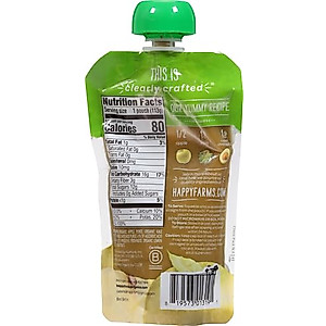 Happy Baby Apple Kale Avocado, 4 Oz Pouch