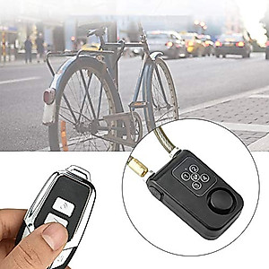 Bicycle Chain Lock, Motorcycle Alarm Lock, Alarm Lock, Road Bike for Indoor and Outdoor use for Electric Bike Motorcycle