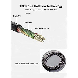 ApexOne Wired Metal in-Ear Earbuds Headphones with MIC &Volume Control and Pocket Case, Crystal Clear Sound Bass Stereo Noise Isolating Earphones (Earbuds, Black Case and 2 Small Tips Included)