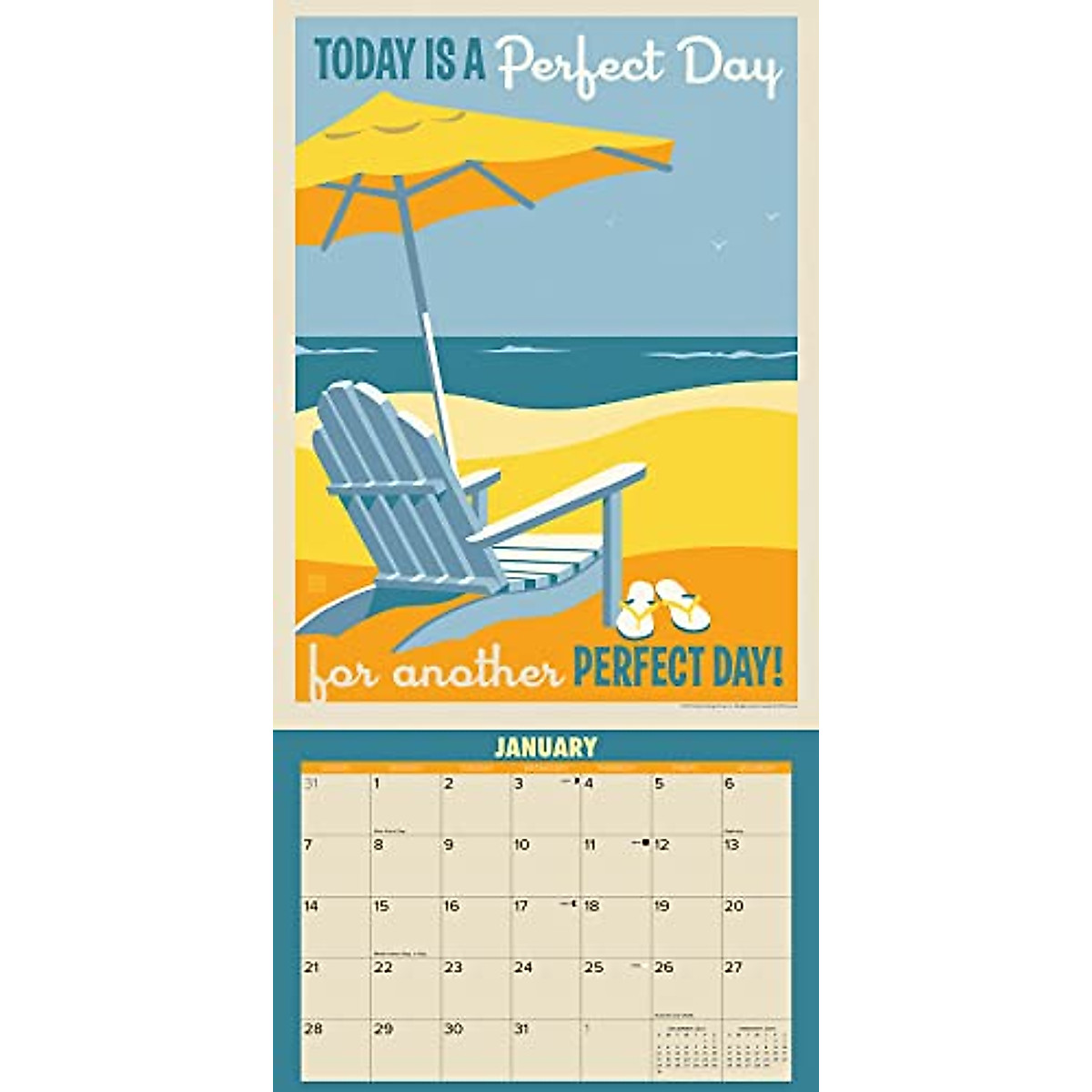 Willow Creek Press Gone Coastal (ADG) Monthly 2024 Wall Calendar (12" x 12")