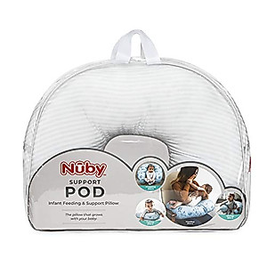 Nuby Support Pod Infant Breastfeeding Support Pillow by Dr. Talbot's, White