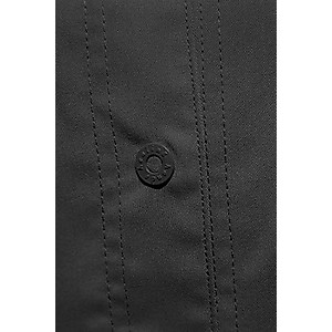 Healing Hands Womens Scrub Jacket 5 Pocket Purple Label 5063 Daisy Snap-up Scrubs Women Jacket Black L