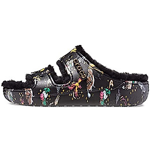 Crocs Unisex-Adult Classic Harry Potter Cozzzy Sandals Slide, Black/Multi, Numeric_6 US Men