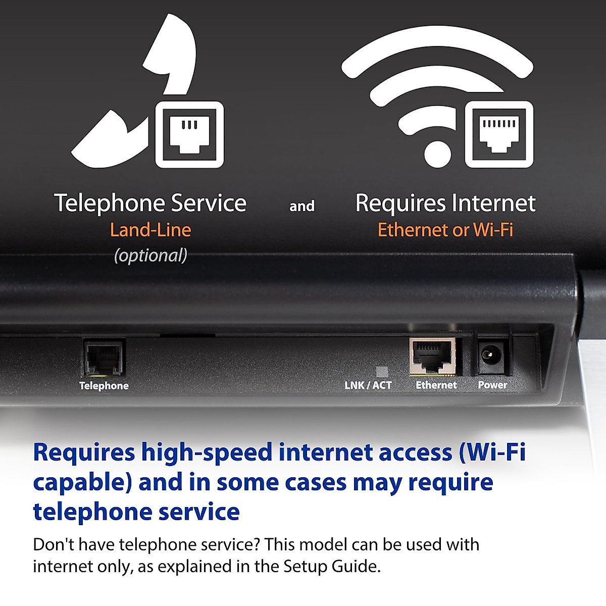 Hamilton CapTel 2400i Captioned Telephone Large Touch-Screen Captioned Telephone with 40dB Amplification